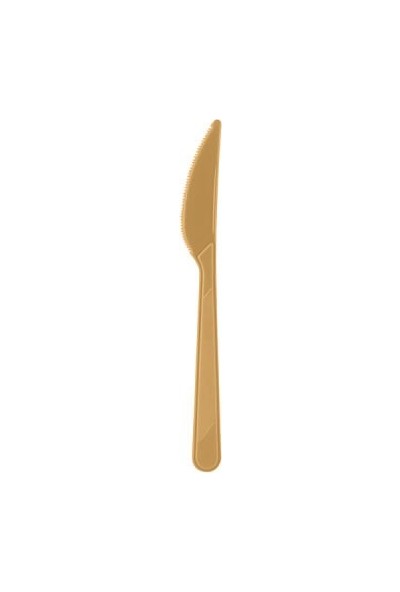 Parti Feneri Gold/Altın Plastik Bıçak 25 Adet Parti Feneri Gold/Altın Plastik Bıçak 25 Adet
