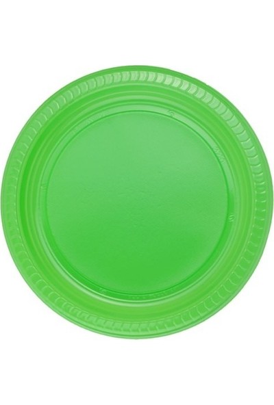 Parti Feneri Yeşil Renkli Plastik Tabak 25 adet Parti Feneri Yeşil Renkli Plastik Tabak 25 adet