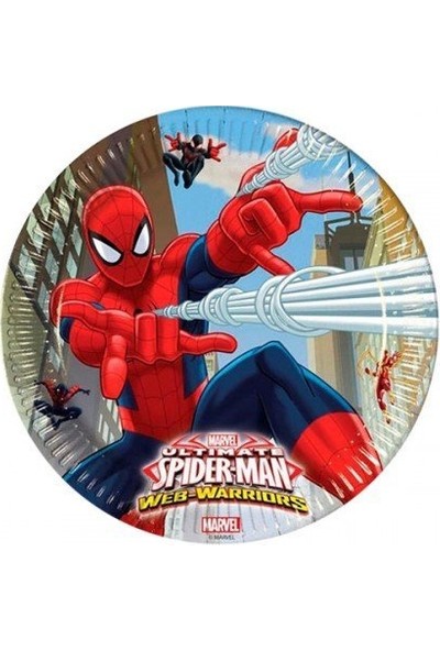 Parti Feneri Spiderman 8'li Tabak 23 cm Parti Feneri Spiderman 8'li Tabak 23 cm