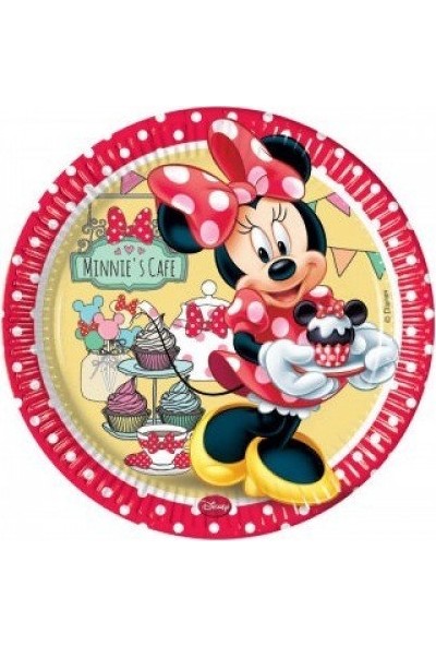 Parti Feneri Minnie Cafe Tabak 8'li 23 cm. Parti Feneri Minnie Cafe Tabak 8'li 23 cm.