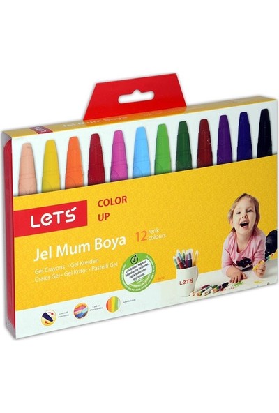 Lets 12 Renk Jel Mum Boya L-6612