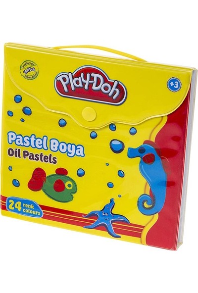 Play-Doh 24 Renk Pastel Boya Çantalı Pa007