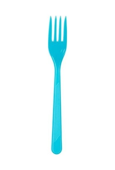 Parti Feneri Açık Mavi Plastik Çatal 25 Adet Parti Feneri Açık Mavi Plastik Çatal 25 Adet