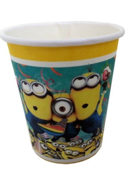 Parti Feneri Minion Karton Bardak 8'li Parti Feneri Minion Karton Bardak 8'li