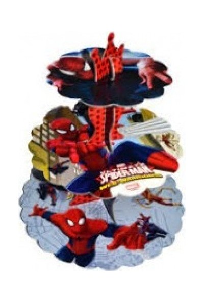 Parti Feneri Spiderman Cupcake Standı Parti Feneri Spiderman Cupcake Standı