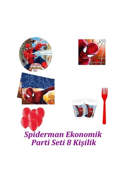 Parti Feneri Spiderman Ekonomik Parti Seti 8 Kişilik Parti Feneri Spiderman Ekonomik Parti Seti 8 Kişilik