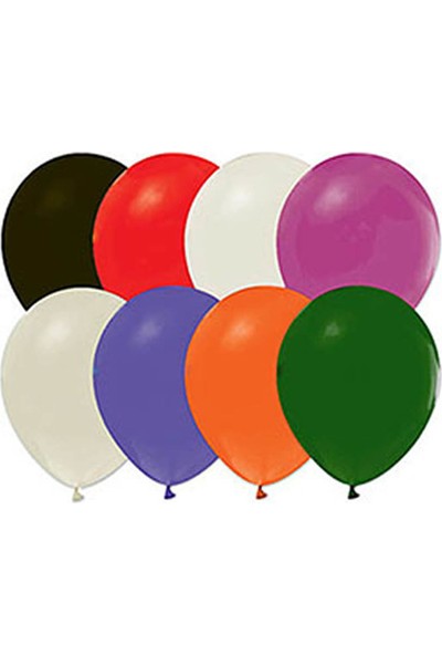 Karışık Renkli Baskısız Balon