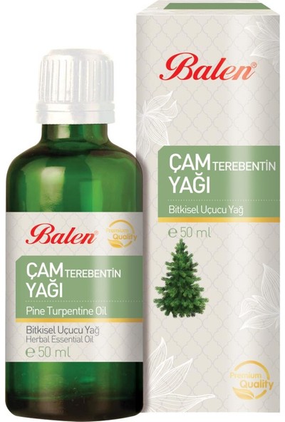 Balen Çam Terebentin Yağı 50 ml (%100 Saf Bitkisel Uçucu Yağ) Balen Çam Terebentin Yağı 50 ml (%100 Saf Bitkisel Uçucu Yağ)