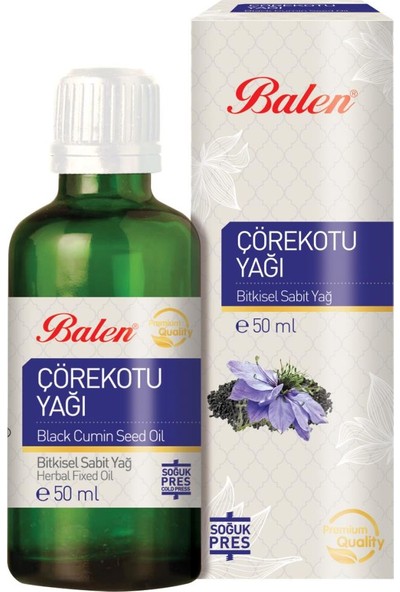 Balen Çörekotu (Çörek Otu) Yağı 50 ml (%100 Saf Soğuk Pres)