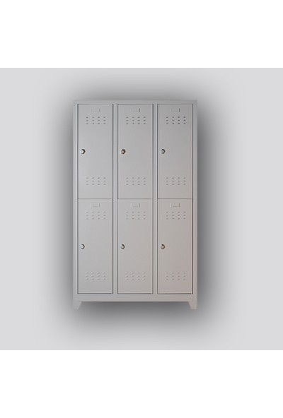Gökerler Çelik Soyunma Dolabı 6 Kapaklı