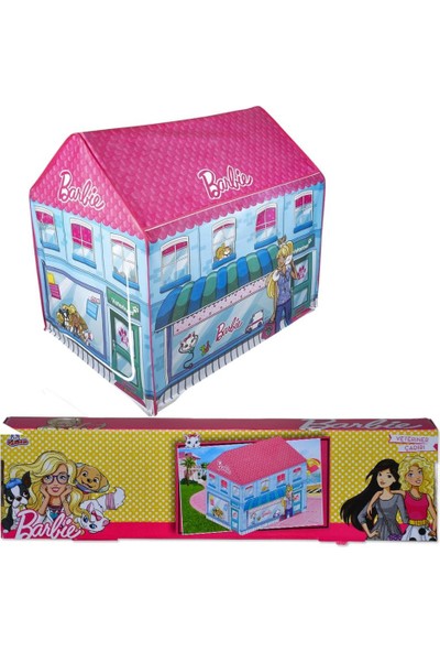 Vardem Ev Şeklinde Oyun Çadırı Barbie Temalı
