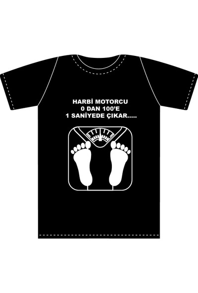 Harbi Motorcu T-Shirt Sıfır (Siyah) Harbi Motorcu T-Shirt Sıfır (Siyah)