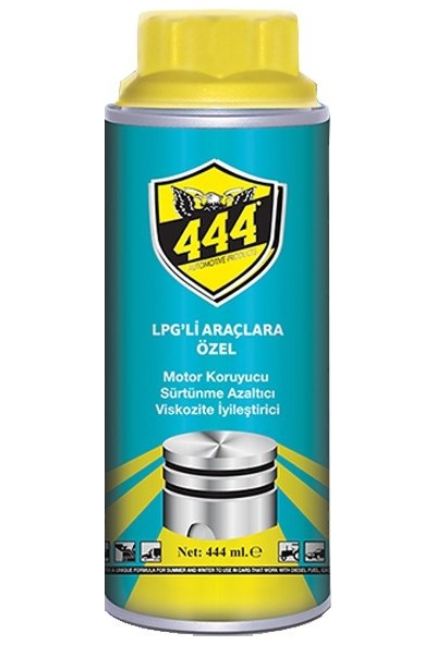 444 Lpg'li Araçlara Özel Motor Koruyucu Sürünme Azaltıcı 444 ml. 444 Lpg'li Araçlara Özel Motor Koruyucu Sürünme Azaltıcı 444 ml.