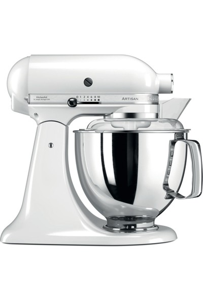 Kitchenaid 5Ksm175Psewh Artisan Stand Mikser 4.8 L Beyaz Kitchenaid 5Ksm175Psewh Artisan Stand Mikser 4.8 L Beyaz