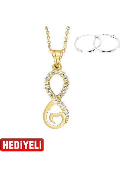 Altın Sepeti Sonsuz Aşk Altın Kolye Ucu As1430Gkl