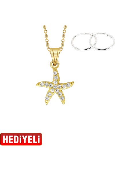 Altın Sepeti Deniz Yıldızı Altın Kolye Ucu As1429Gkl
