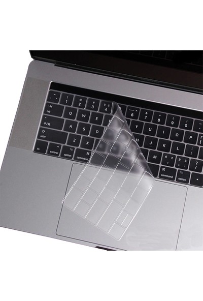 Microcase Macbook Pro 15 A1990 Touch Bar 2018 Silikon Klavye Koruması - EU Microcase Macbook Pro 15 A1990 Touch Bar 2018 Silikon Klavye Koruması - EU
