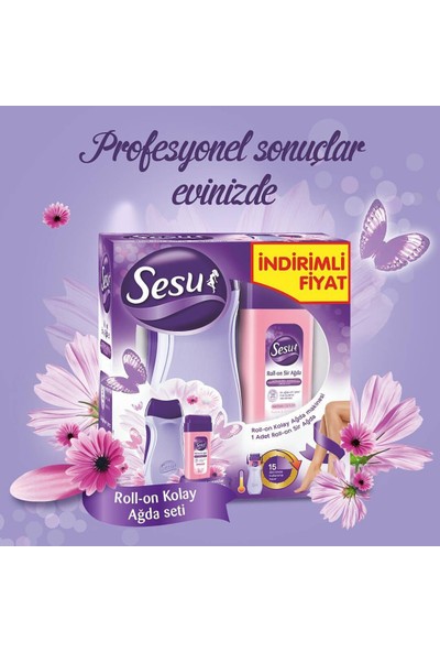 Sesu Roll-On Kolay Ağda Seti Hassas Ciltler Sesu Roll-On Kolay Ağda Seti Hassas Ciltler