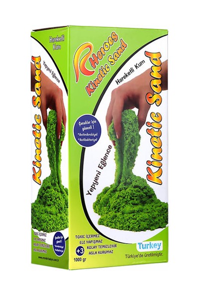 Heroes Kinetik Kum Uzay Kumu 1 Kg Premium - Yeşil