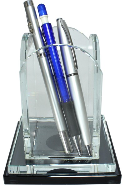 İkiyıldız Kristal AS014 Masaüstü Kristal Kalemlik Kutusu