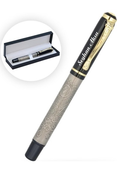 TrendBox Kişiye Özel İsim Yazılı Osmanlı Tuğralı Lüks Roller Kalem