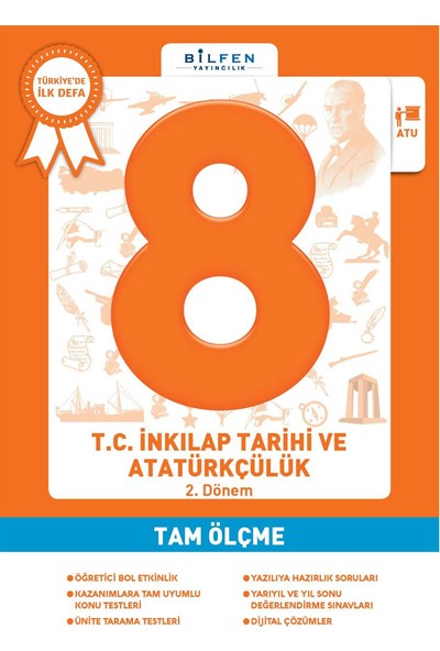 8 Sınıf TC İnkılap Tarihi Atatürkçülük Tam Ölçme Bilfen Yayınları 8 Sınıf TC İnkılap Tarihi Atatürkçülük Tam Ölçme Bilfen Yayınları