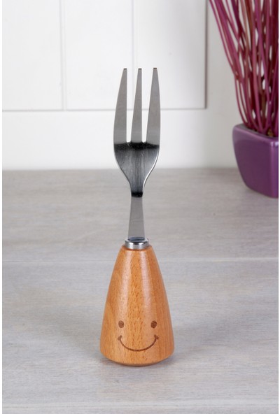 Queen's Kitchen Smile Bambu Dik Durabilen Çatal Queen's Kitchen Smile Bambu Dik Durabilen Çatal