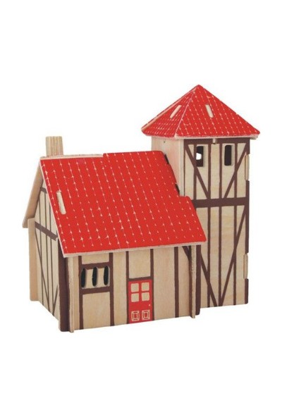 Piramigo 3D Mini Değirmen Evi Ahşap Maket Piramigo 3D Mini Değirmen Evi Ahşap Maket