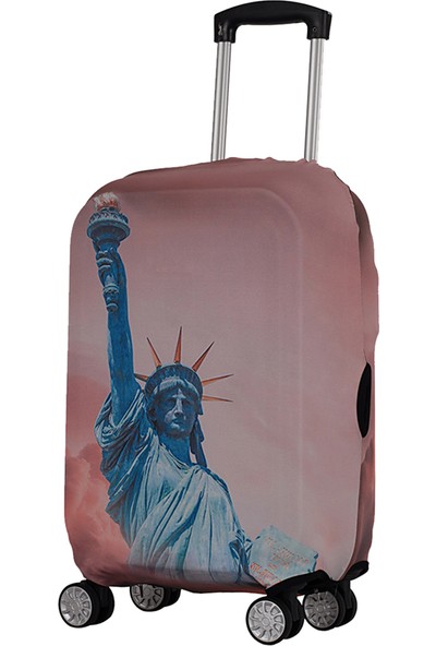 Vk Tasarım 016 Likralı Kabin Boy Valiz Kılıfı