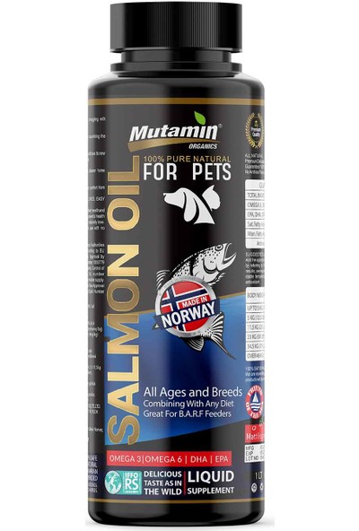 Mutamin Organics Norveç Somon Balık Yağı 1 LT Mutamin Organics Norveç Somon Balık Yağı 1 LT