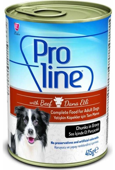 Proline Soslu Biftekli Köpek Konservesi 415 gr Proline Soslu Biftekli Köpek Konservesi 415 gr