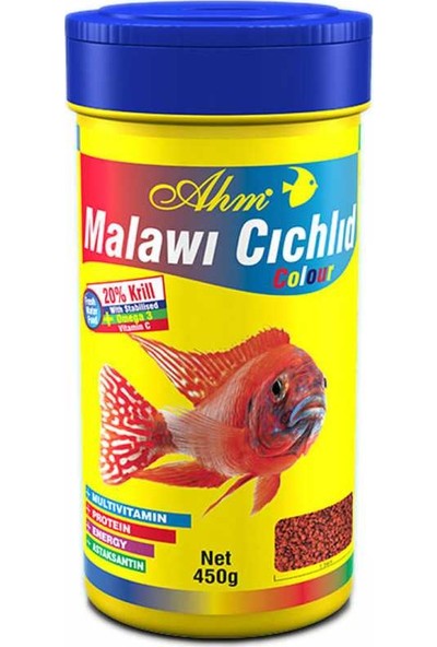 Ahm Malawi Cichlid Gran. Colour 250 ml 110 gr Ciklet Yemi Ahm Malawi Cichlid Gran. Colour 250 ml 110 gr Ciklet Yemi