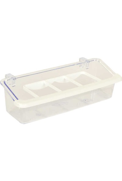 Izgaralı Lüx Yemlik Şeffaf 15 cm