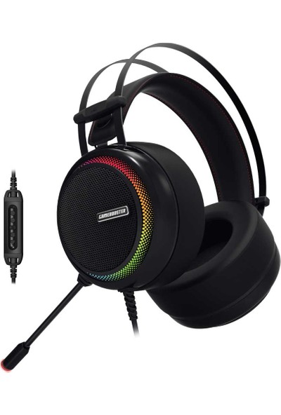 GameBooster Ghost Shark Rainbow RGB LED Titreşimli 7.1 Siyah Oyuncu Kulaklığı (GB-H8) GameBooster Ghost Shark Rainbow RGB LED Titreşimli 7.1 Siyah Oyuncu Kulaklığı (GB-H8)
