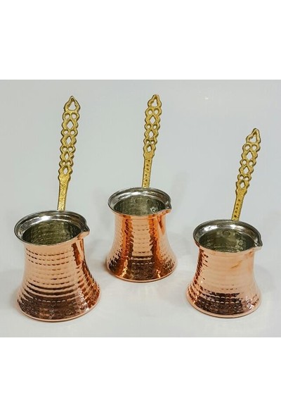 Bakır 3'Lü Bakır Cezve K132