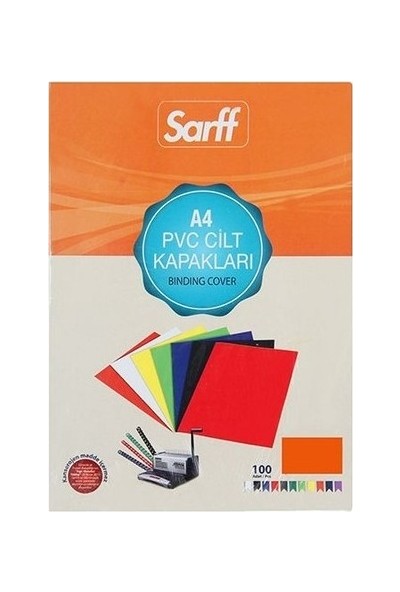 Sarff Sarff 450Mic.A4 Opak Siyah Pp Cilt Kapağı 50Ad. Sarff Sarff 450Mic.A4 Opak Siyah Pp Cilt Kapağı 50Ad.