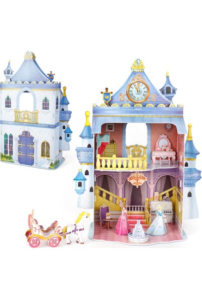 Cubic Fun 81 Parça Puzzle Fairytale Castle Cubic Fun 81 Parça Puzzle Fairytale Castle