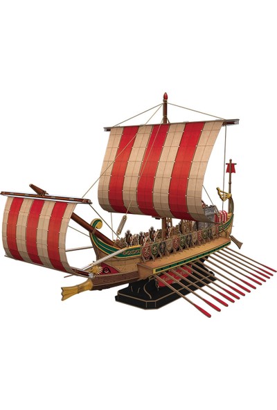 Cubic Fun 218 Parça Puzzle Antik Roma Savaş Gemisi Cubic Fun 218 Parça Puzzle Antik Roma Savaş Gemisi