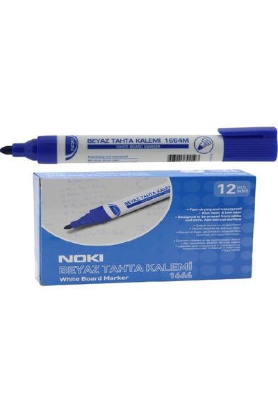Noki Beyaz Tahta Kalemi Mavi 12 Li Kutu(1664M)