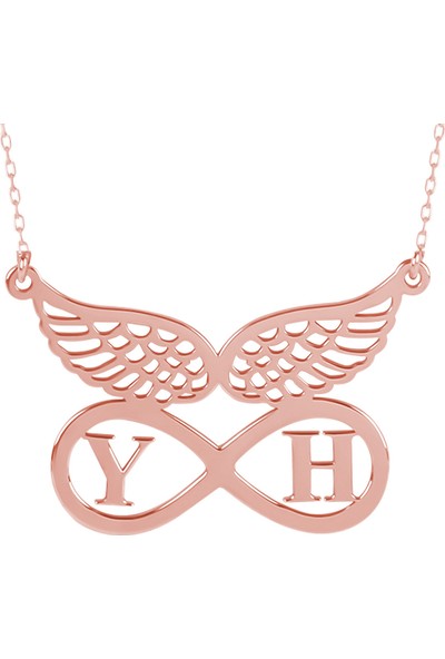 Glorria Kişiye Özel Harfli Kanat Gümüş Kolye Glr628-31987 Glorria Kişiye Özel Harfli Kanat Gümüş Kolye Glr628-31987