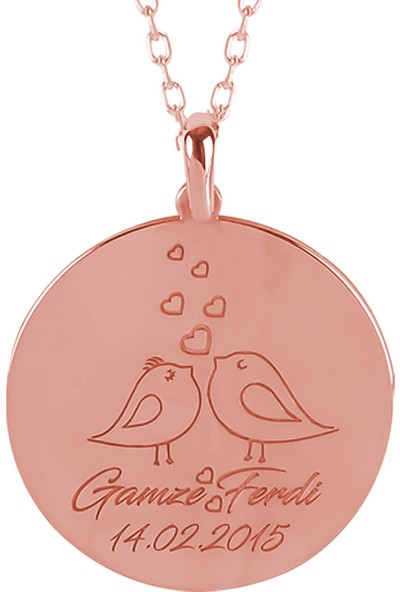 Glorria Kişiye Özel İsimli Plaka Gümüş Kolye Glr681-31731