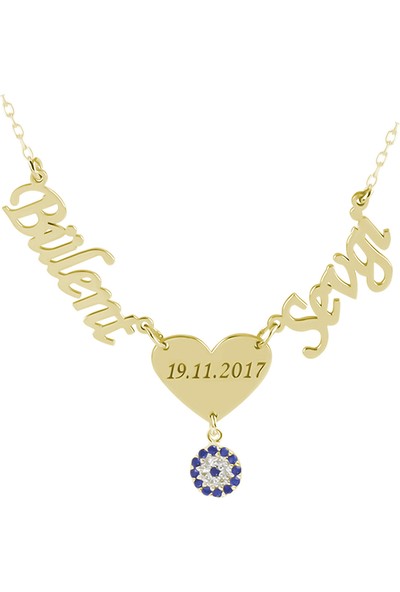 Glorria Kişiye Özel İsimli Nazar Kolye Glr689-32241