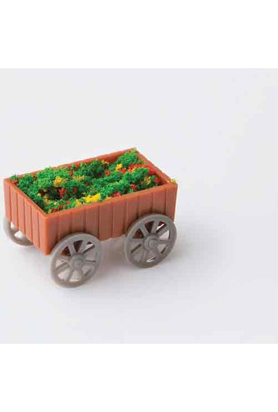 Eshel Maket 3'lü Bahçe Çiçek Arabası 1/150