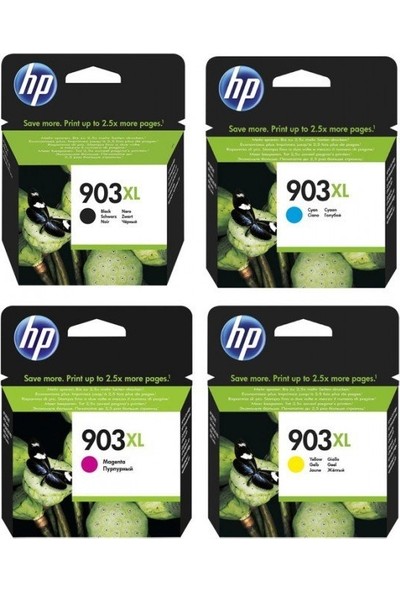 HP 903XL 4 Renk Kartuş Set HP 903XL 4 Renk Kartuş Set