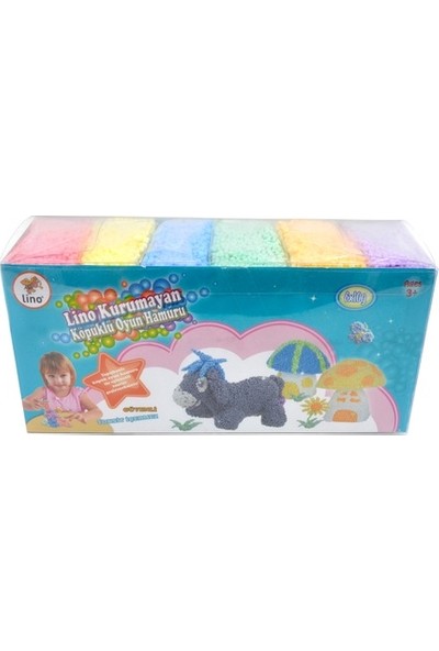 Lino Kurumayan Köpüklü Oyun Hamuru 10 gr 6'lı Lino Kurumayan Köpüklü Oyun Hamuru 10 gr 6'lı