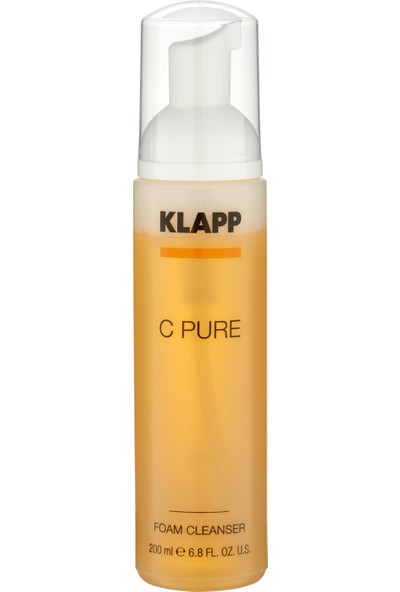 KLAPP C PURE C VITAMINI IÇERIKLI TEMIZLEME KÖPÜĞÜ 200ML KLAPP C PURE C VITAMINI IÇERIKLI TEMIZLEME KÖPÜĞÜ 200ML