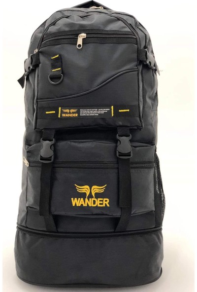Wander Körüklü Dağcı Siyah Sırt Çantası