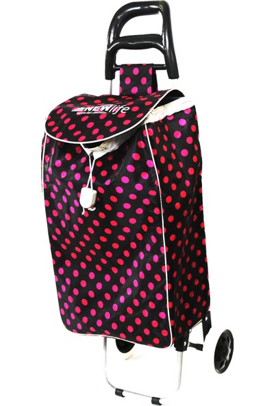 New Life Pazar Arabası Lüx Puanlı Leke Tutmaz Kumaş Bordo Siyah Renk New Life Pazar Arabası Lüx Puanlı Leke Tutmaz Kumaş Bordo Siyah Renk