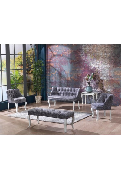 Esertrade Çay Seti Koltuk Takımı Özel Nubuk Kumaş 2+1+1 Esertrade Çay Seti Koltuk Takımı Özel Nubuk Kumaş 2+1+1