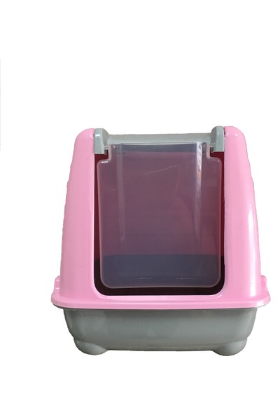 Cado Pet Kapalı Kedi Tuvaleti Pembe Cado Pet Kapalı Kedi Tuvaleti Pembe